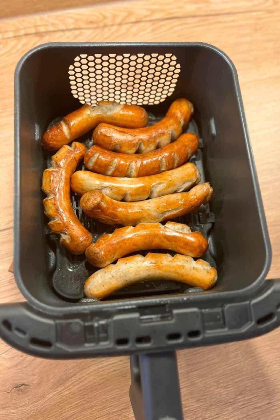 Bratwurst Aus Der Heissluftfritteuse